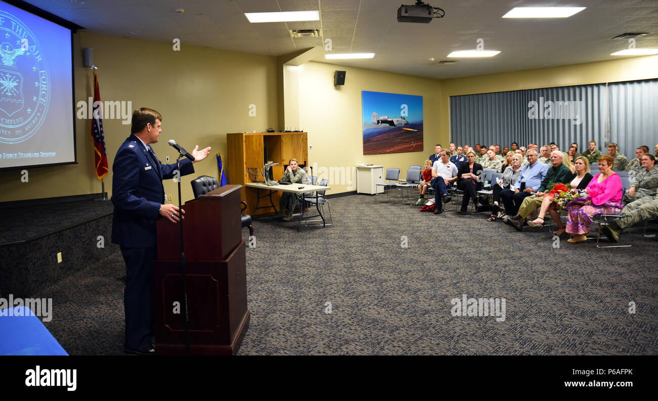 Col. Brian T. Burger, commander of the 188th Operations Group, thanks ...