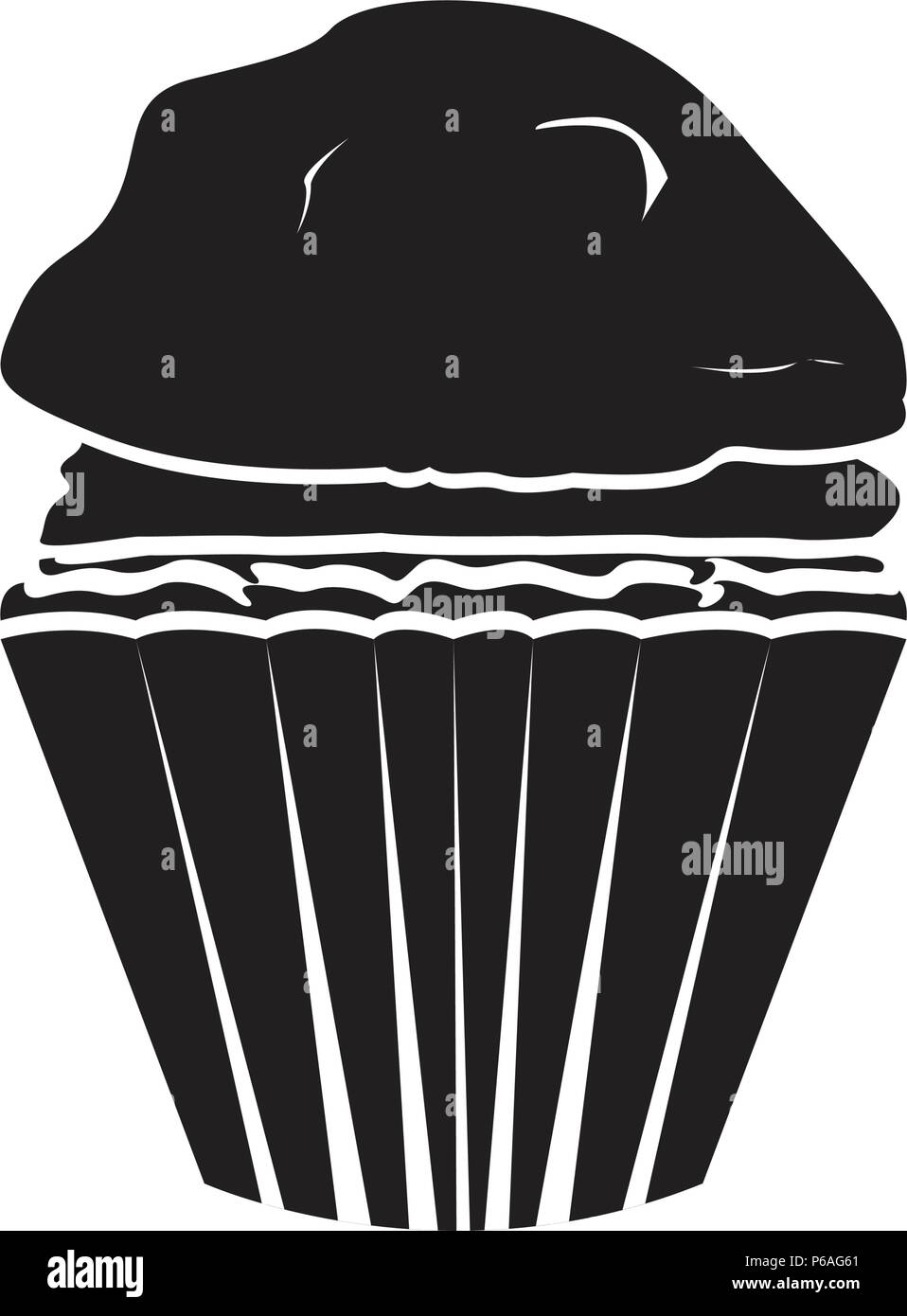 Isolated muffin icon Stock Vector Image & Art - Alamy