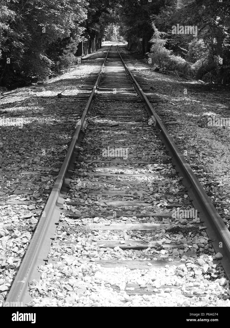 Little used railway line in NJ Stock Photo - Alamy