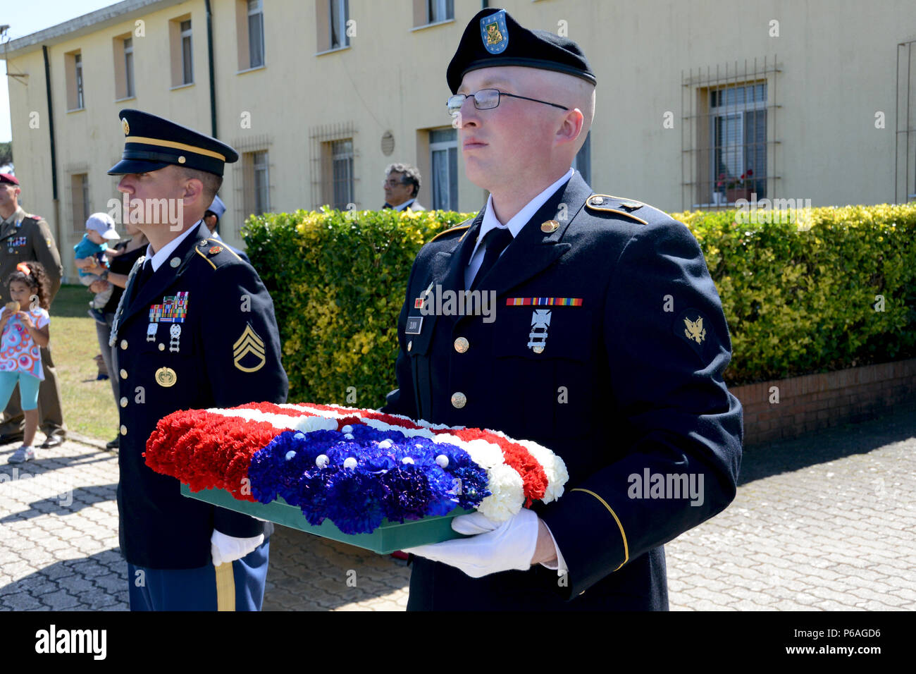 From left, U.S. Army SSG Chad M. Theriault USA Provost Sergeant Senior ...
