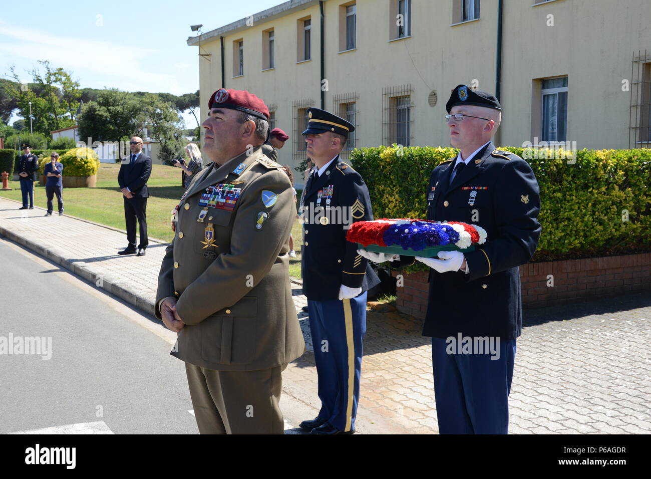From left, LTC. Renato Vaira Camp Darby Italian Base Commander, U.S ...