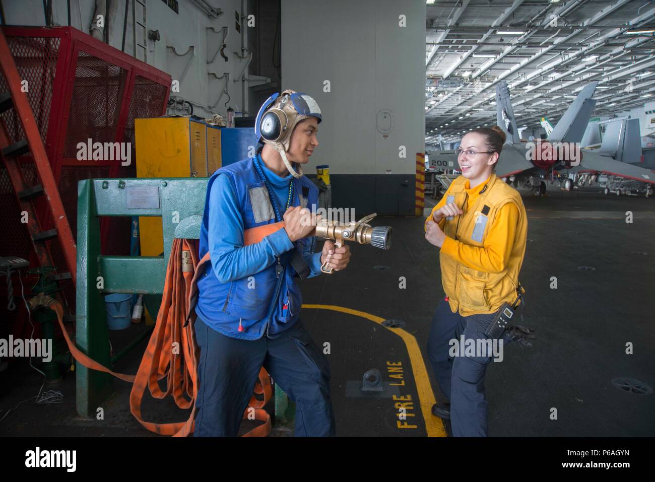 160624-N-WC455-093 MEDITERRANEAN SEA (June 24, 2016) Aviation Boatswain ...