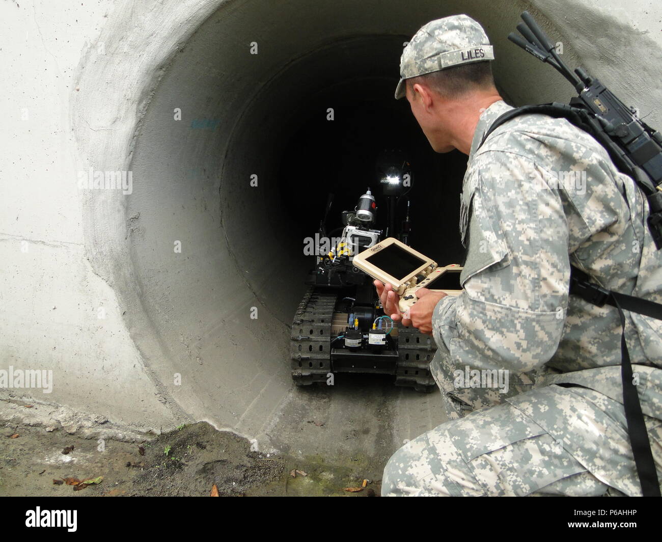 A member of the North Carolina National Guard's 42nd Civil Support Team ...