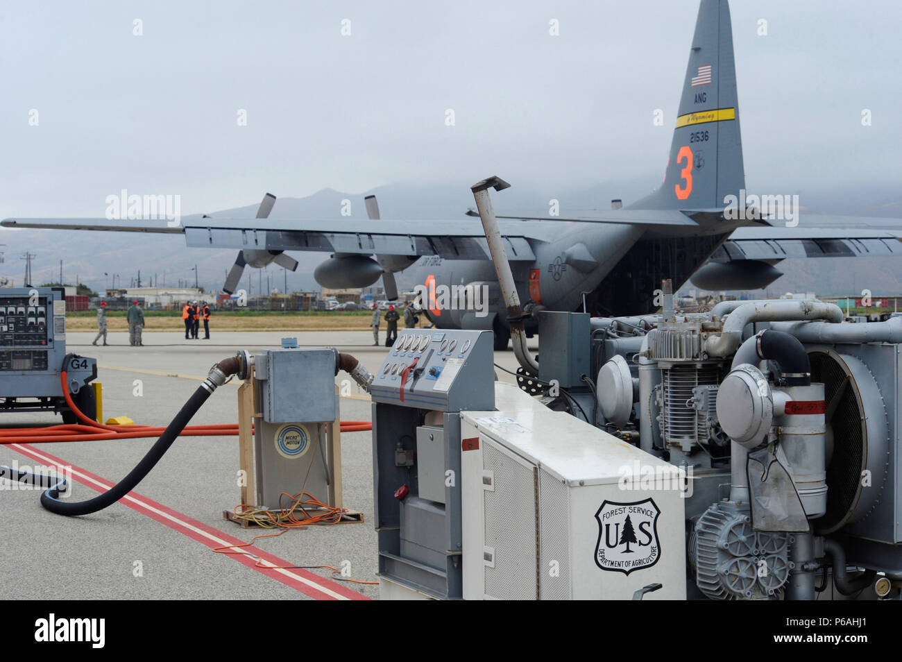 CHANNEL ISLANDS AIR NATIONAL GUARD STATION, Calif. -- A U.S. Forest ...