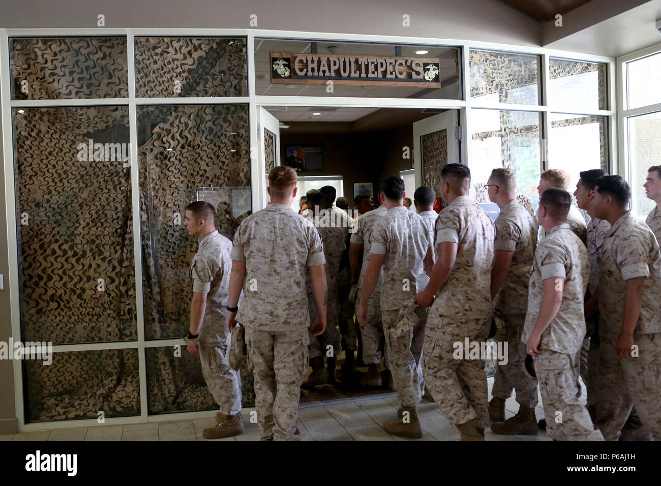 U.S. Marine non-commissioned officers from 7th Engineer Support ...