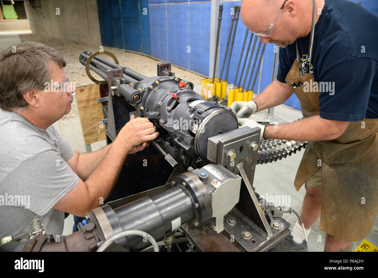 Ken Van Dyk, left, and John Baker, both aircraft ordnance system ...
