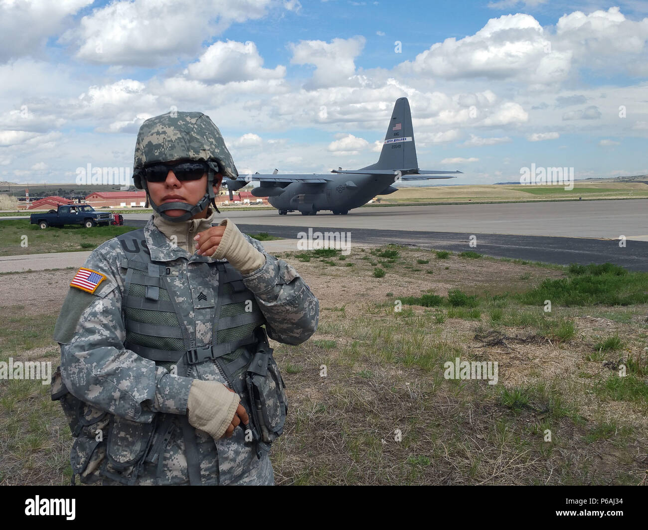 Sgt. Laura Alvarado, a Soldier with the California National Guard 340th ...