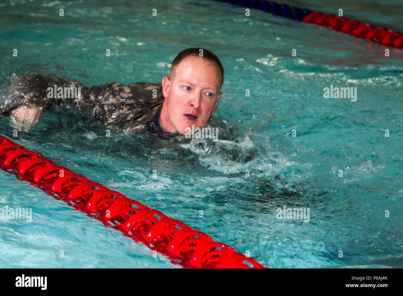 FORT CARSON, Colo. – Competing in the 100-Meter swim event at Nelson ...