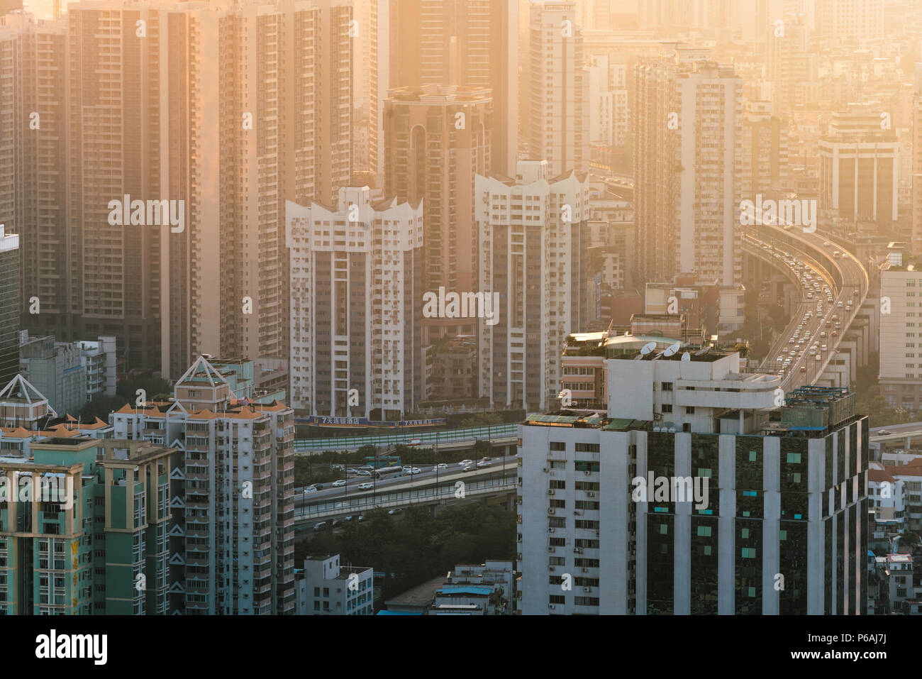 Sunset guangzhou bridge hi-res stock photography and images - Alamy