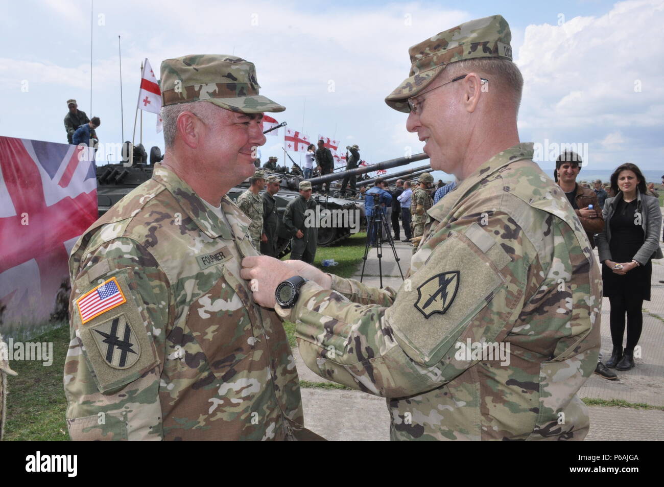 VAZIANI TRAINING AREA, Tbilisi, Georgia, May 11, 2016 —Lt. Col. Grant ...