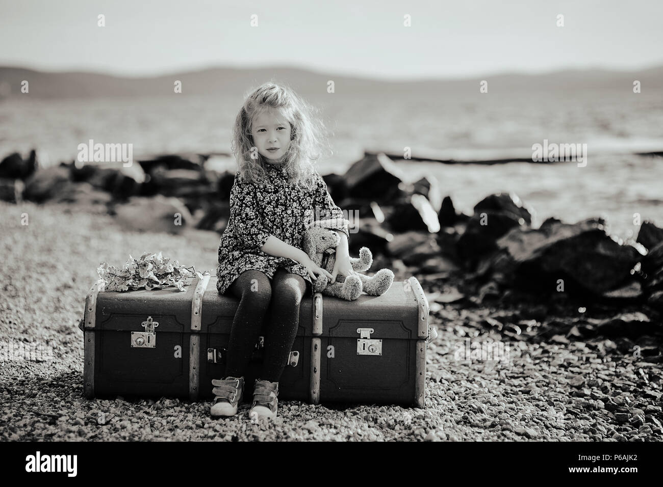 Sad child is playing with toy hi-res stock photography and images - Alamy