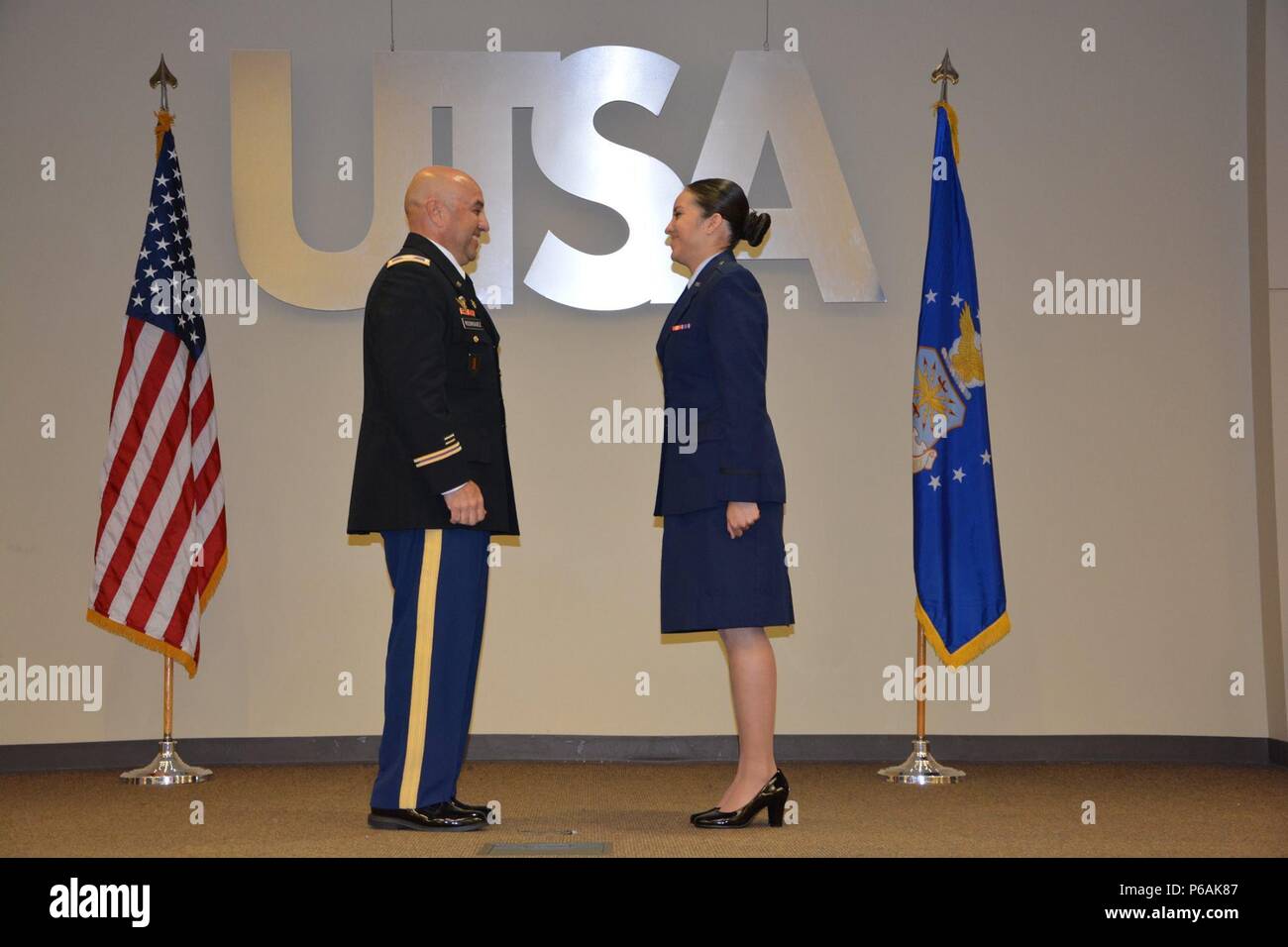U.S. Army Col. Michael Rodriguez and his daughter U.S. Air Force 2nd Lt ...