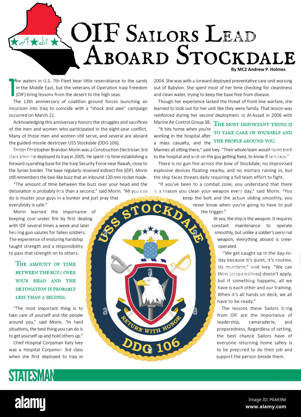 The Statesman is a shipboard magazine made for Sailors underway. The ...