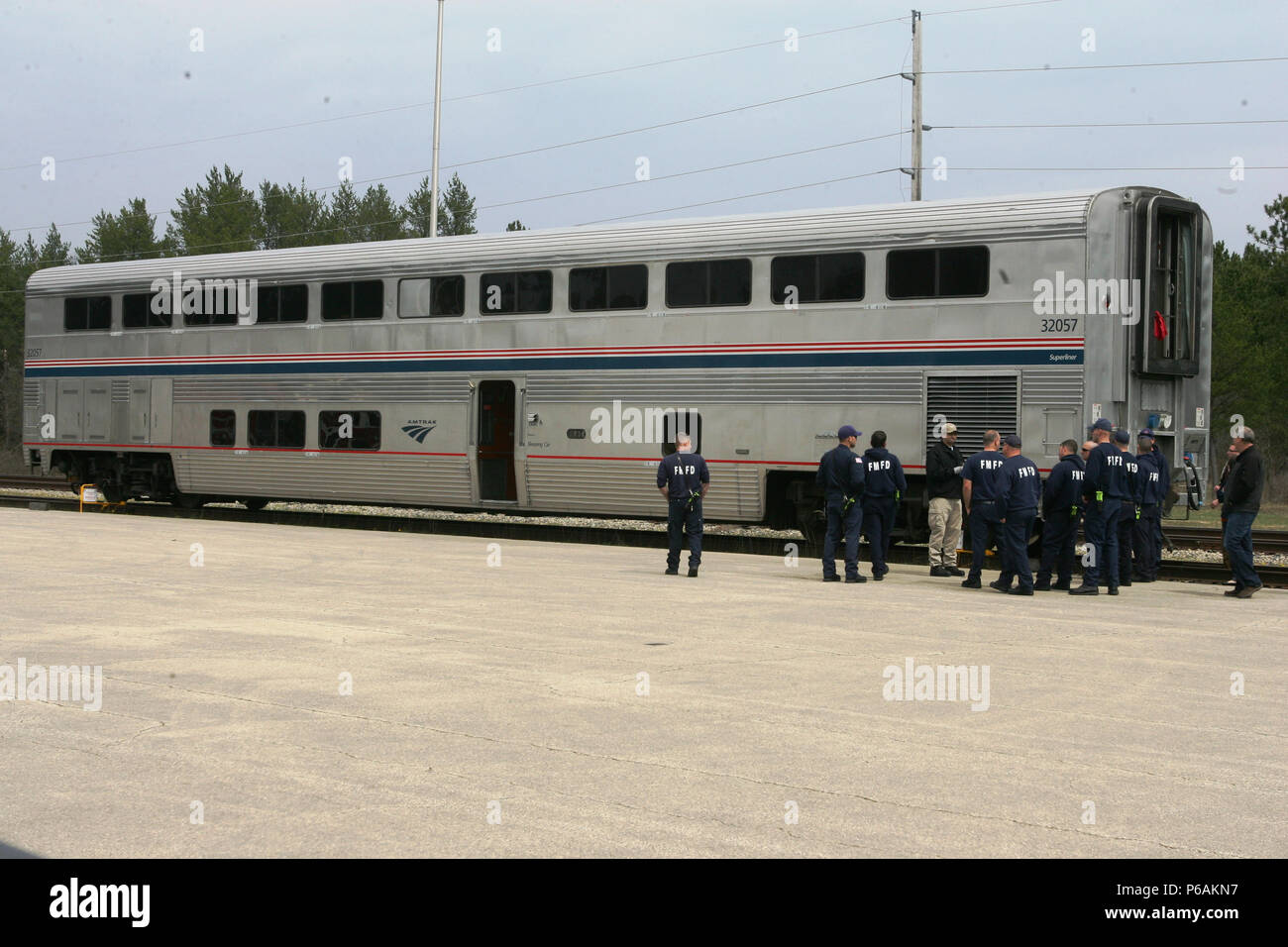 Personnel with the Directorate of Emergency Services Fire Department ...