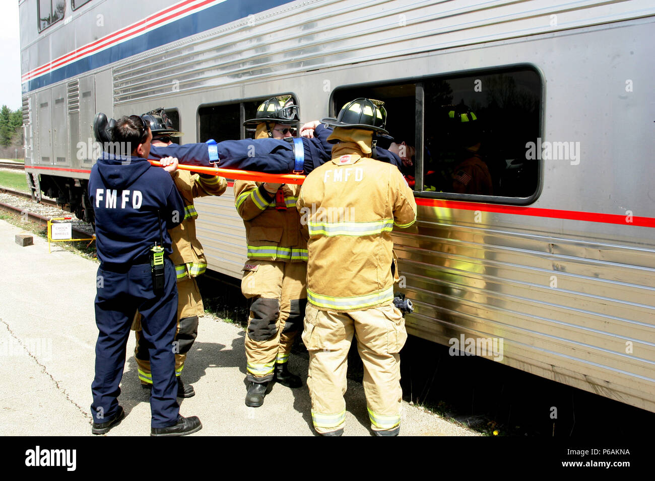 Personnel with the Directorate of Emergency Services Fire Department ...