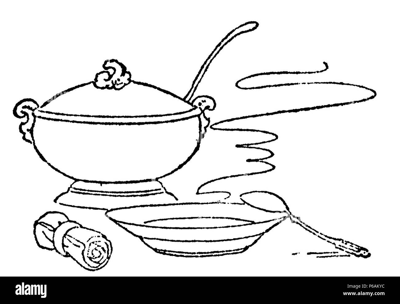 Soup tureen Black and White Stock Photos & Images - Alamy