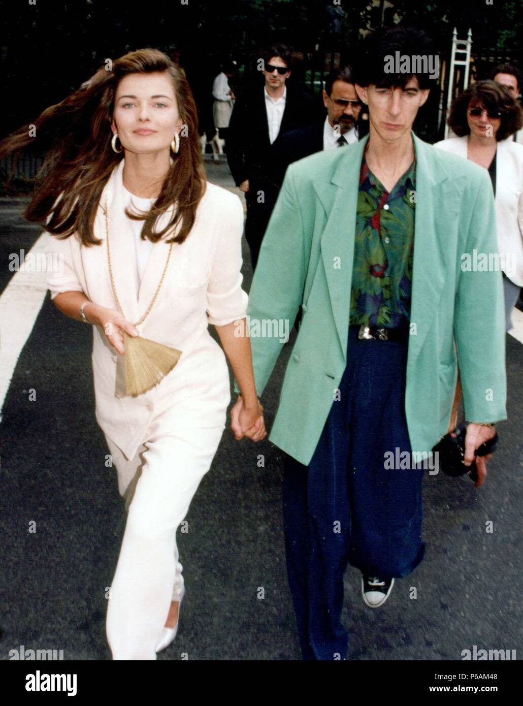 Paulina PorizKova & Rick Ocasek 1992 Photo By John Barrett-PHOTOlink ...
