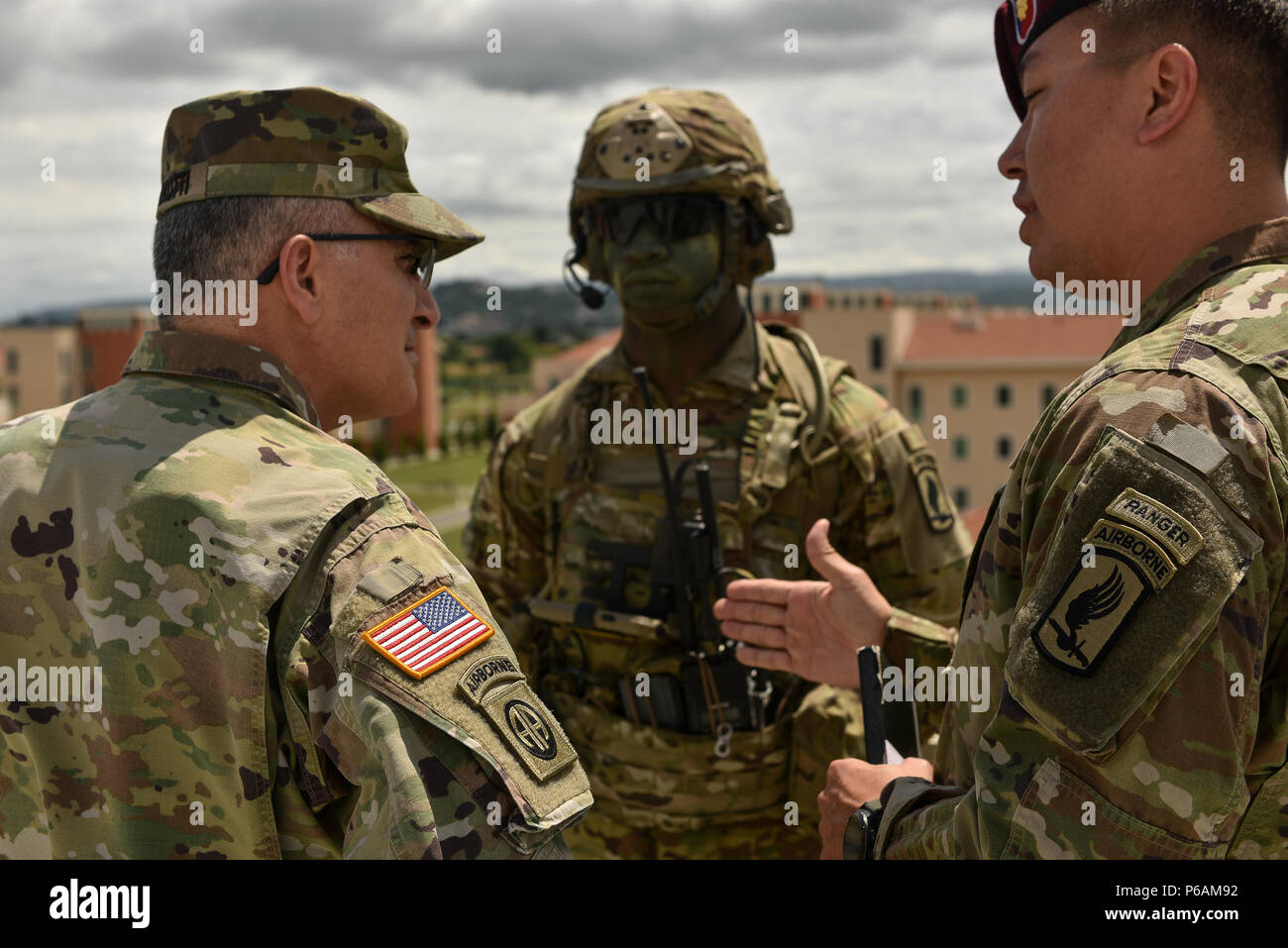 VICENZA, Italy -- U.S. Army Paratrooper Maj. Timothy Jones, Signals ...