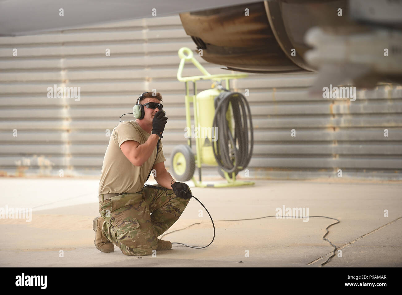 Master Sgt. Frank Talarico, 179th Expeditionary Fighter Squadron crew ...