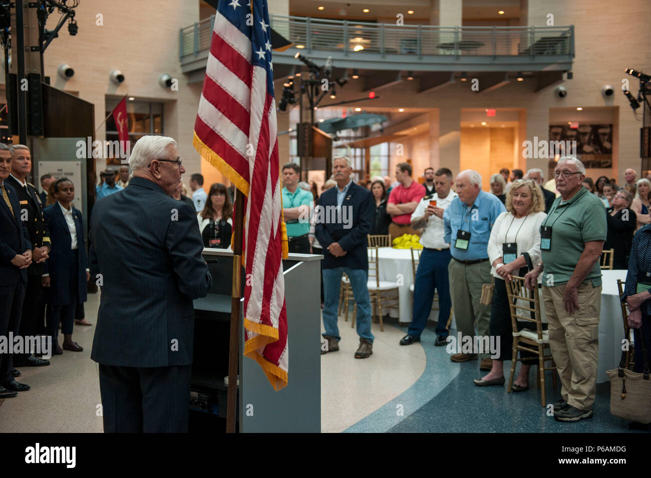 Retired U.S. Marine Corps Lt. Gen. George R. Christmas addresses ...
