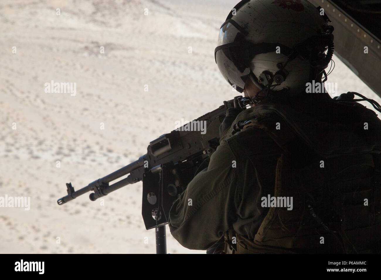 Cpl. Chase Clark, a tiltrotor crew chief with Marine Medium Tiltrotor ...