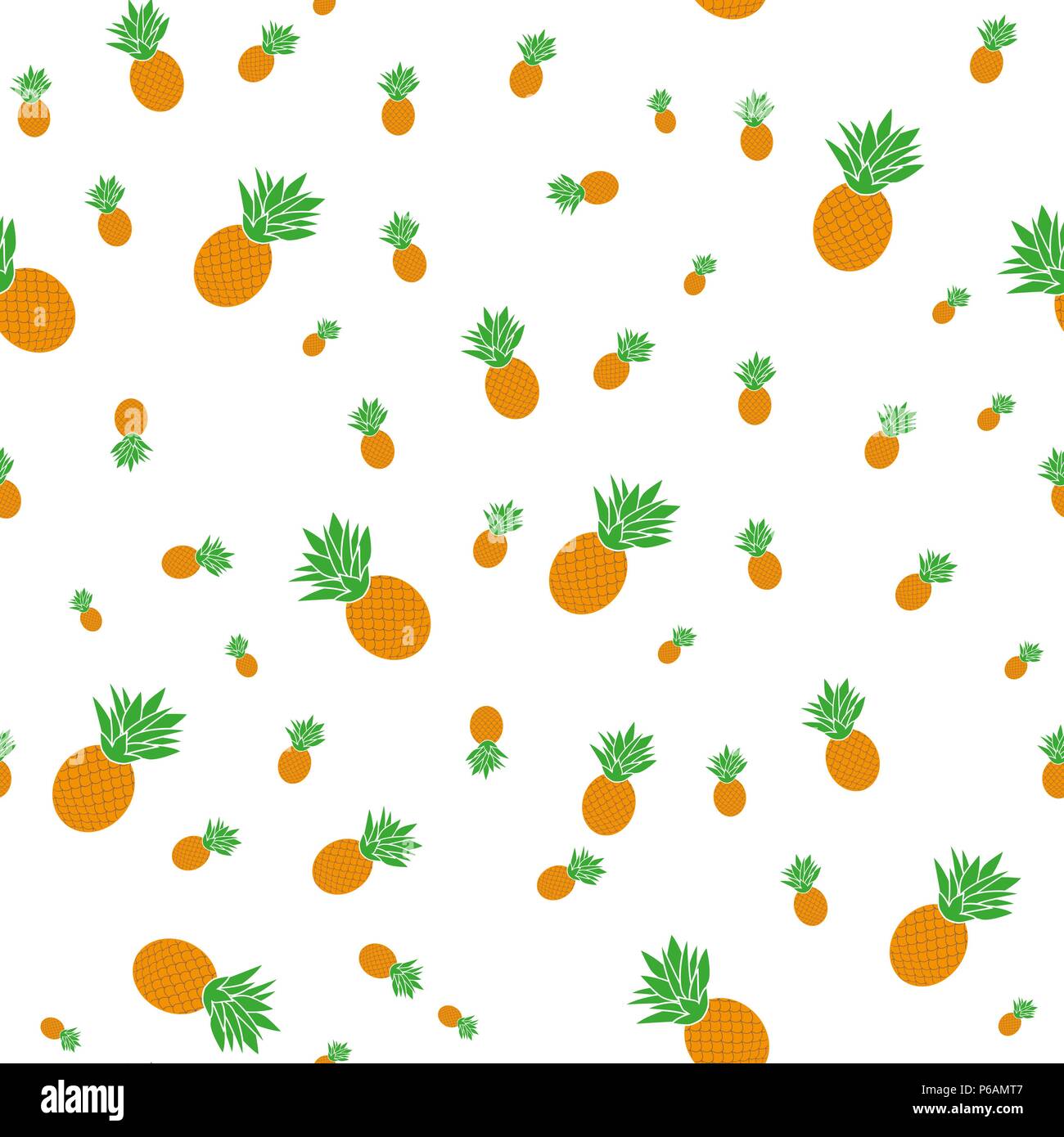 Seamless pineapple pattern for textile fabric or wallpaper backgrounds ...