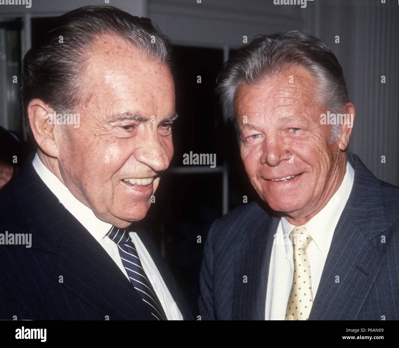 Richard Nixon Kyle Rote 1984 Photo By Adam Scull/PHOTOlink.net ...