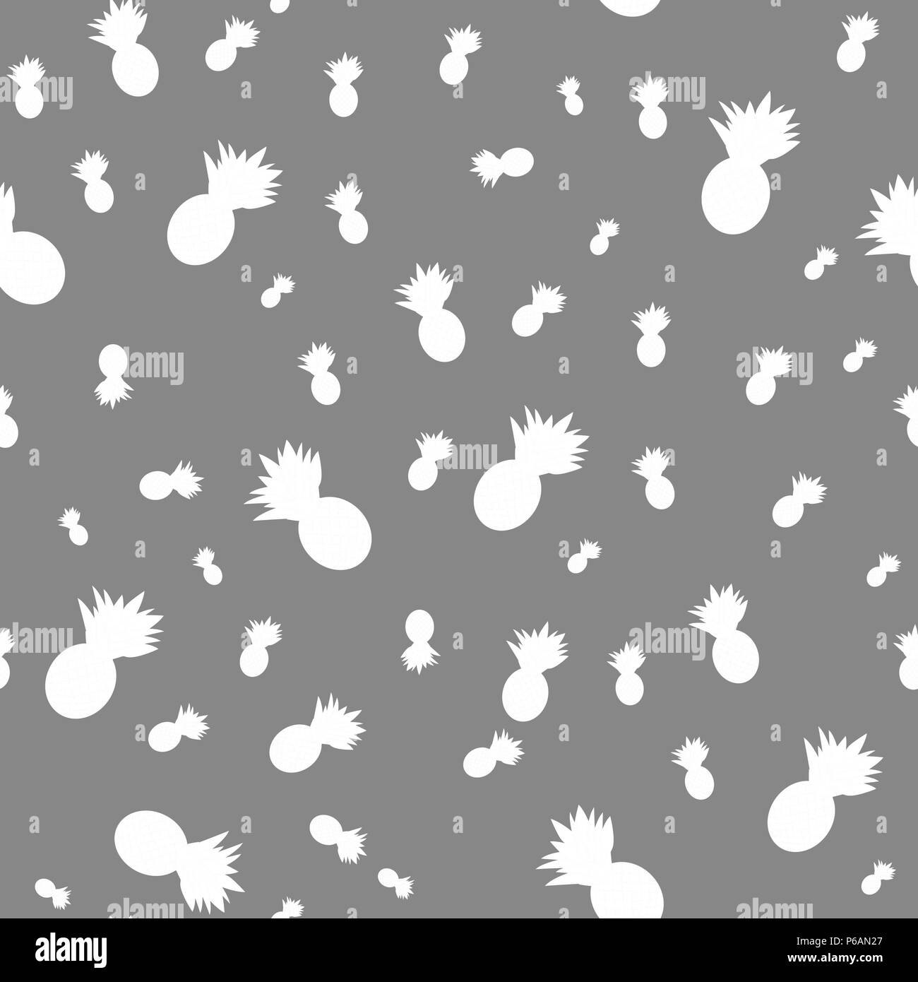 Pineapple seamless pattern. Abstract vector background for contemporary ...