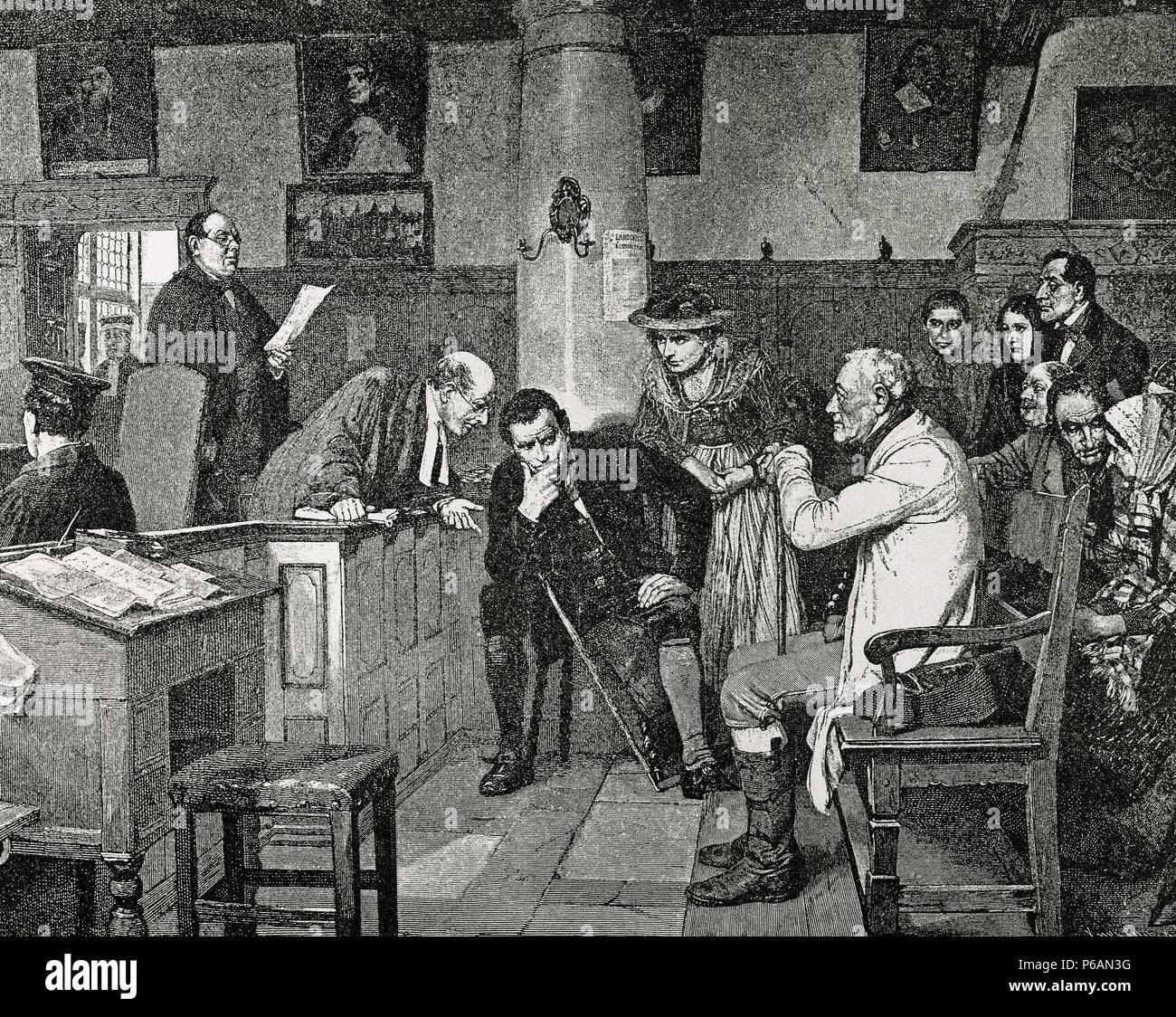 Court justice 19th century hi-res stock photography and images - Alamy