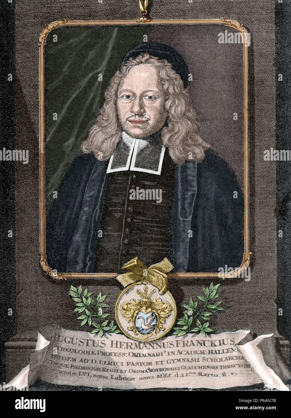 August Hermann Francke (1663-1727). German Lutheran clergyman ...