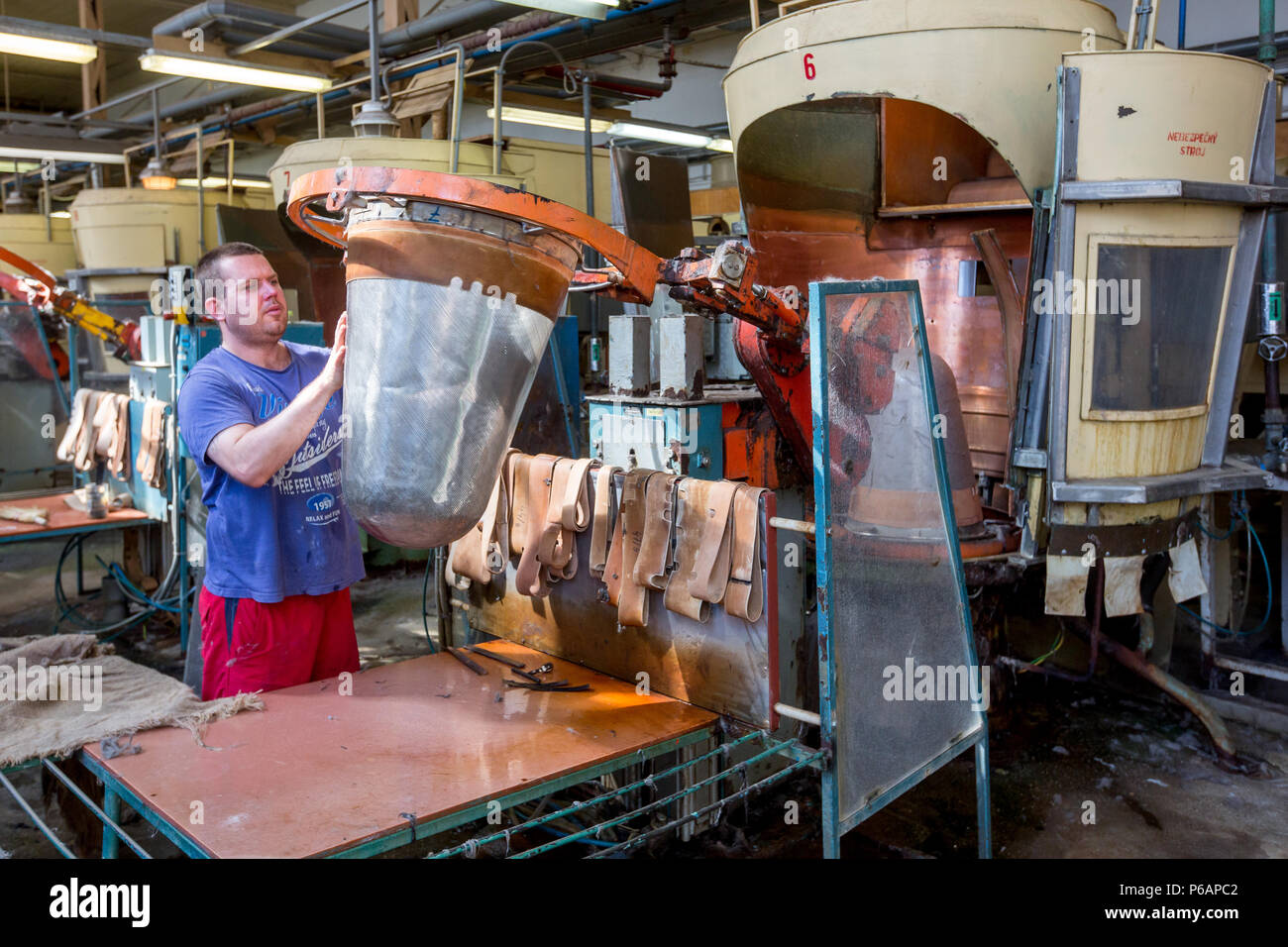 Tonak hat factory Stock Photo - Alamy