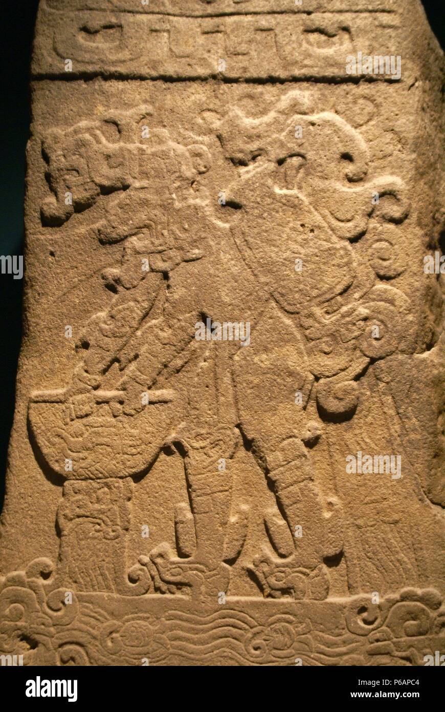 Estela I de Izapa.Dios de las tormentas.Cultura Maya.Original de Izapa ...