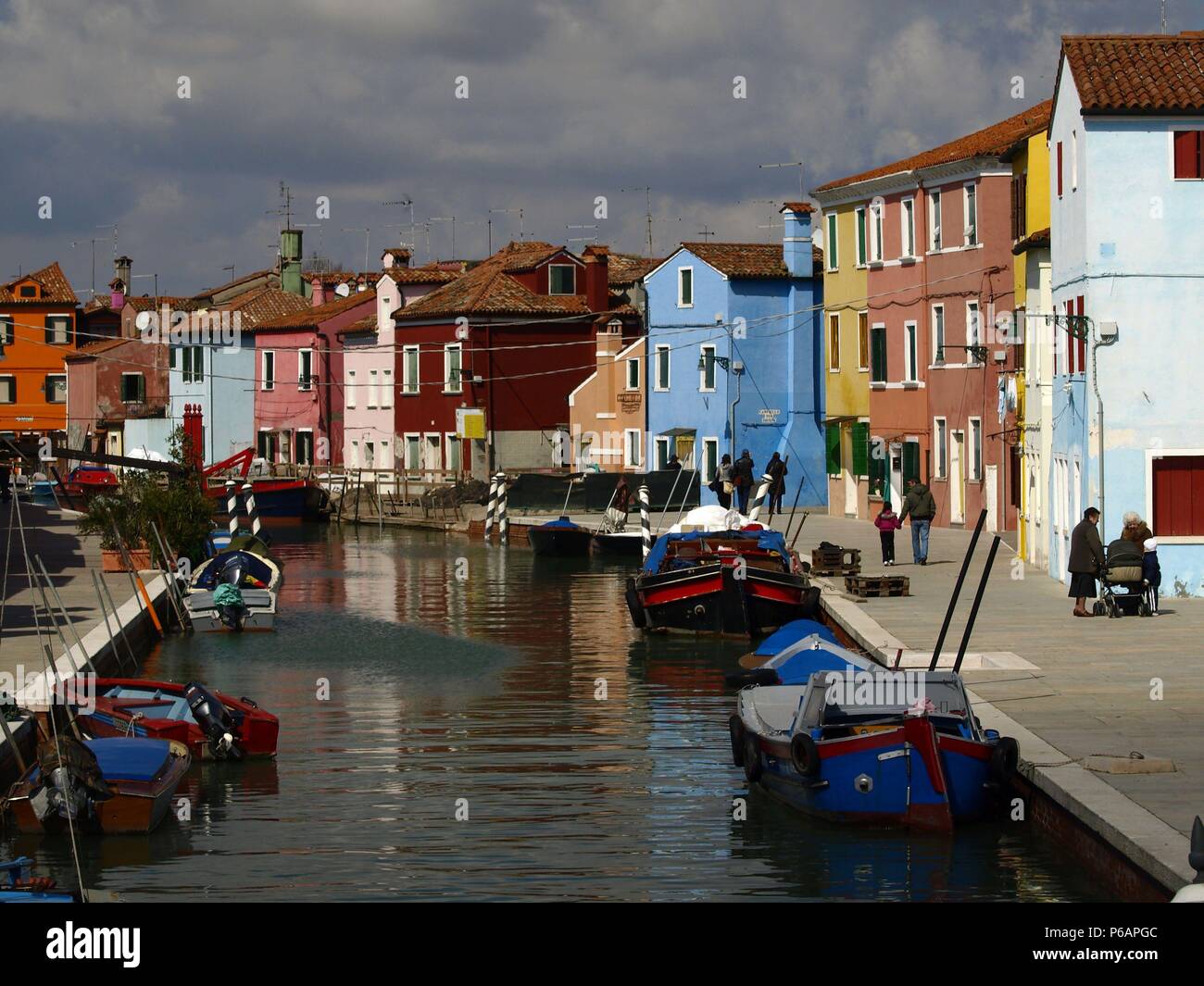 Isla de Burano. Venecia.Véneto. Italia Stock Photo - Alamy
