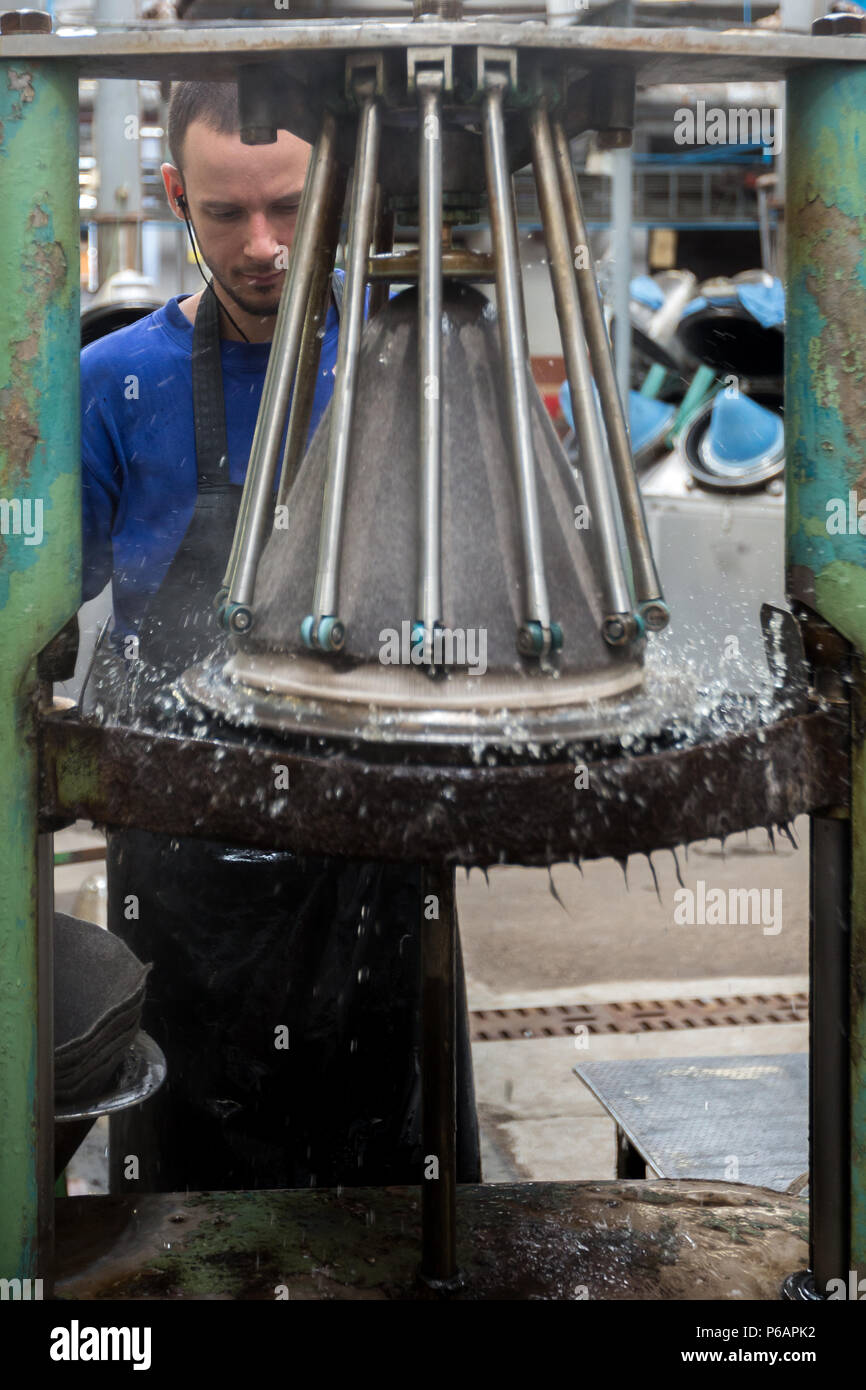 Tonak hat factory Stock Photo - Alamy