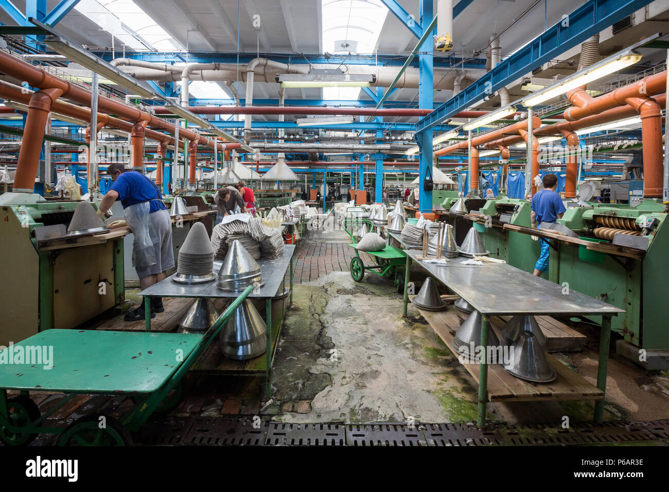 Tonak hat factory Stock Photo - Alamy