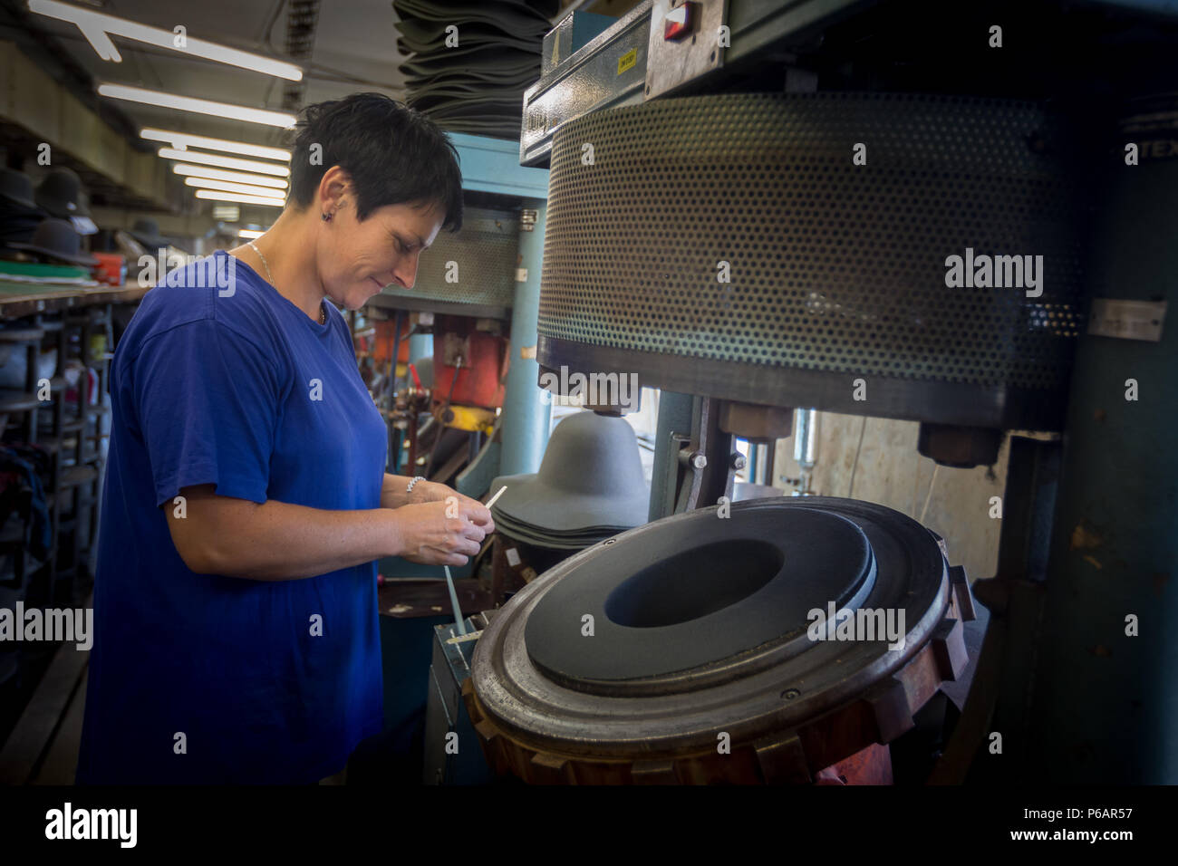 Tonak hat factory Stock Photo - Alamy