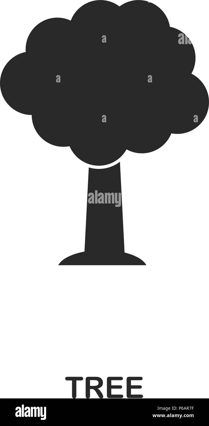 Tree icon. Line style icon design. UI. Illustration of tree icon ...