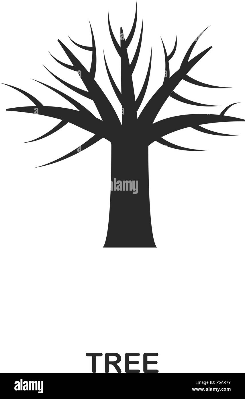 Tree icon. Line style icon design. UI. Illustration of tree icon ...