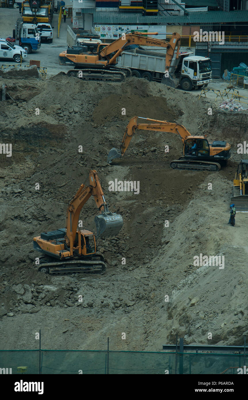 Mall construction, Makati, Manila, Philippines, South East Asia Stock ...