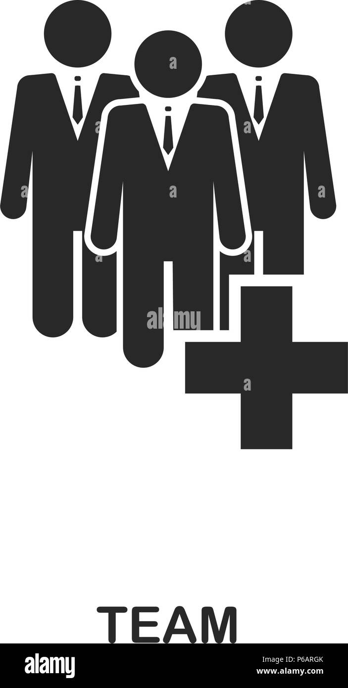 Teamwork meeting pictogram icon vector Black and White Stock Photos ...