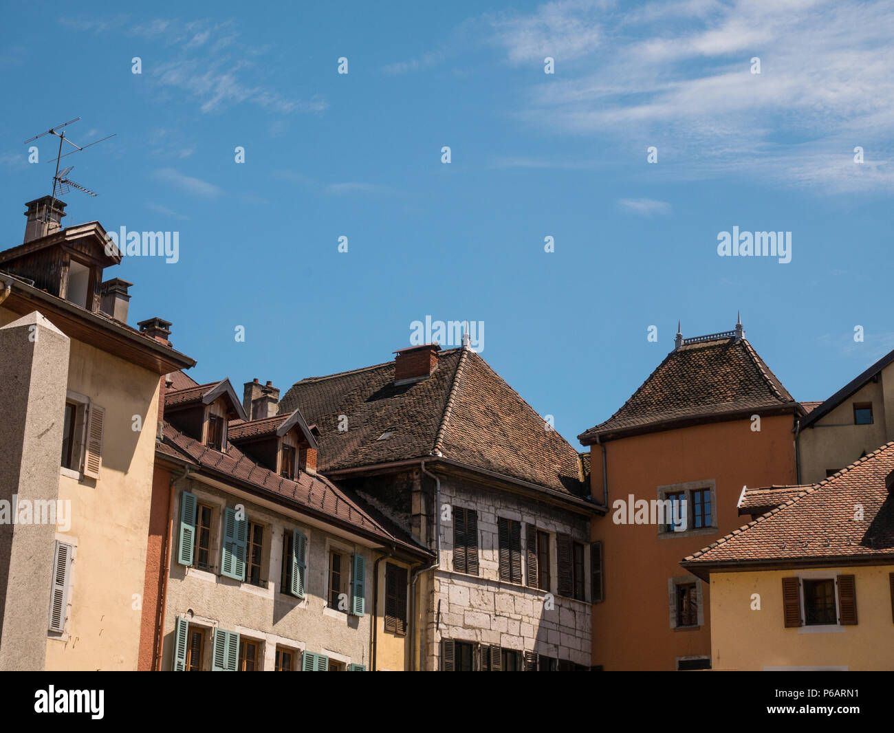 view over the roofs of the houses of Annecy, France Stock Photo - Alamy