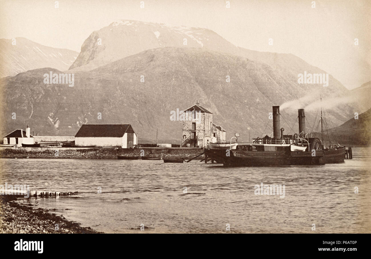 Ben Nevis from Corpach about 1880s, Scotland, UK Stock Photo - Alamy