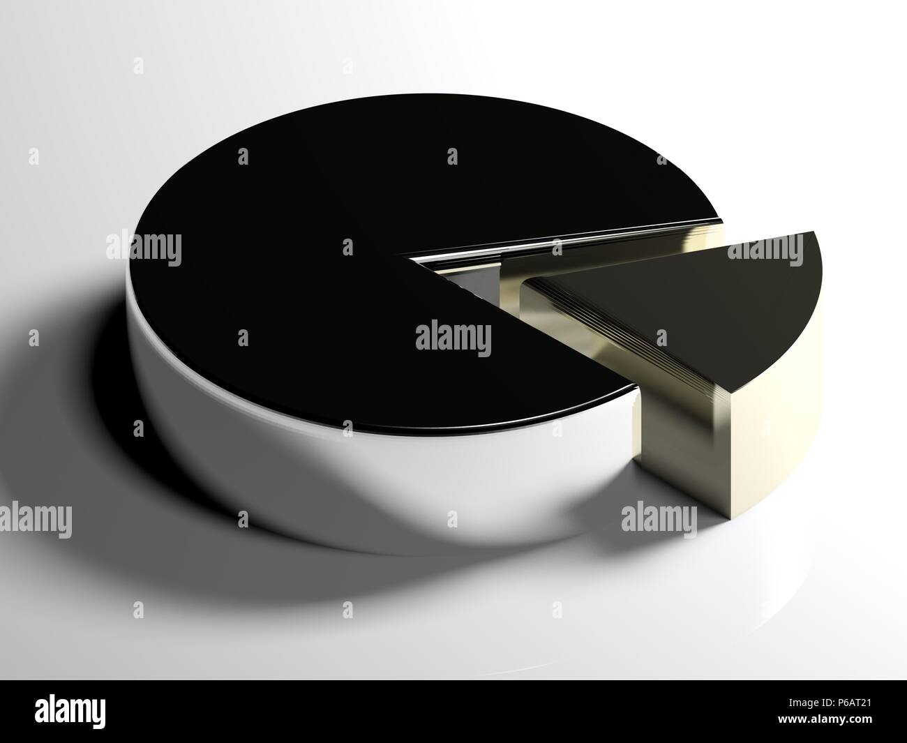 Pie chart divided parts hi-res stock photography and images - Alamy