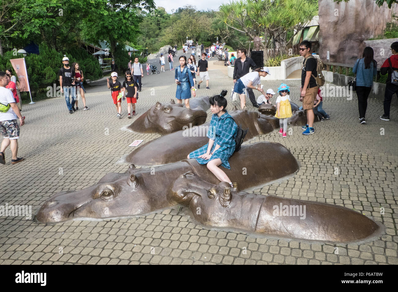 Hippo,hippopotamus,sculpture,Taipei Zoo,zoo,animals,Taipei,Taipei City ...
