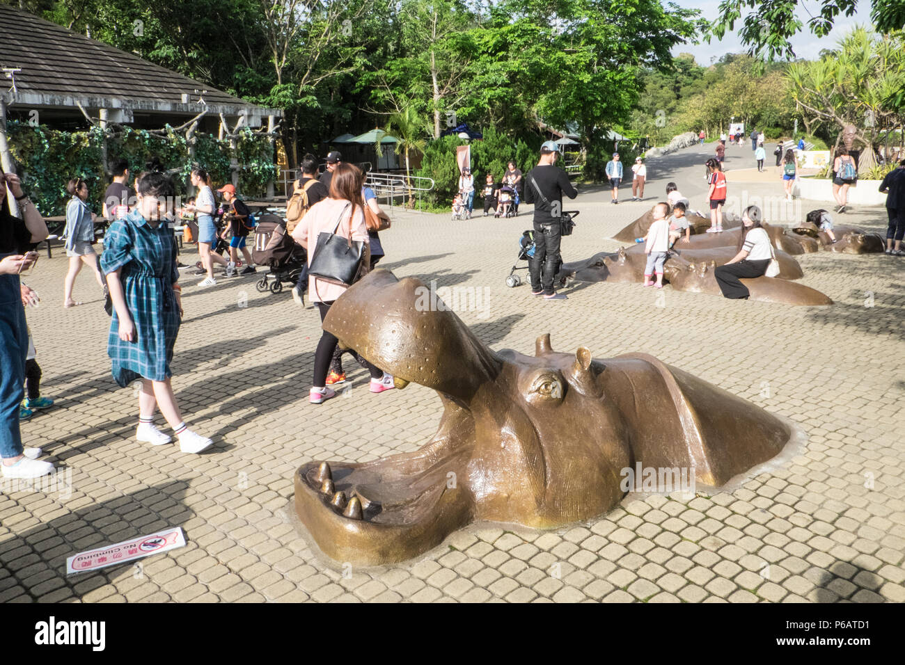 Hippo,hippopotamus,sculpture,Taipei Zoo,zoo,animals,Taipei,Taipei City ...