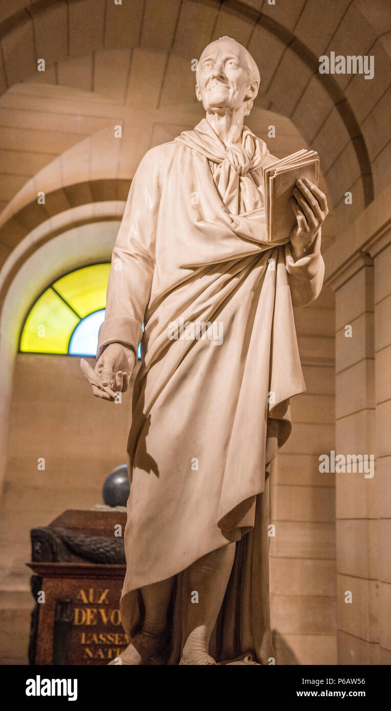 Voltaire tomb pantheon paris france hi-res stock photography and images ...