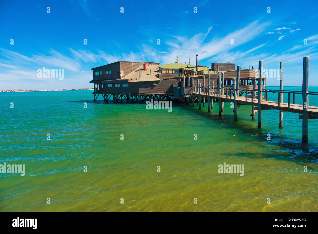 Walvis Bay (Walvisbaai, Walfischbucht, Walfischbai, Whale Bay), a ...