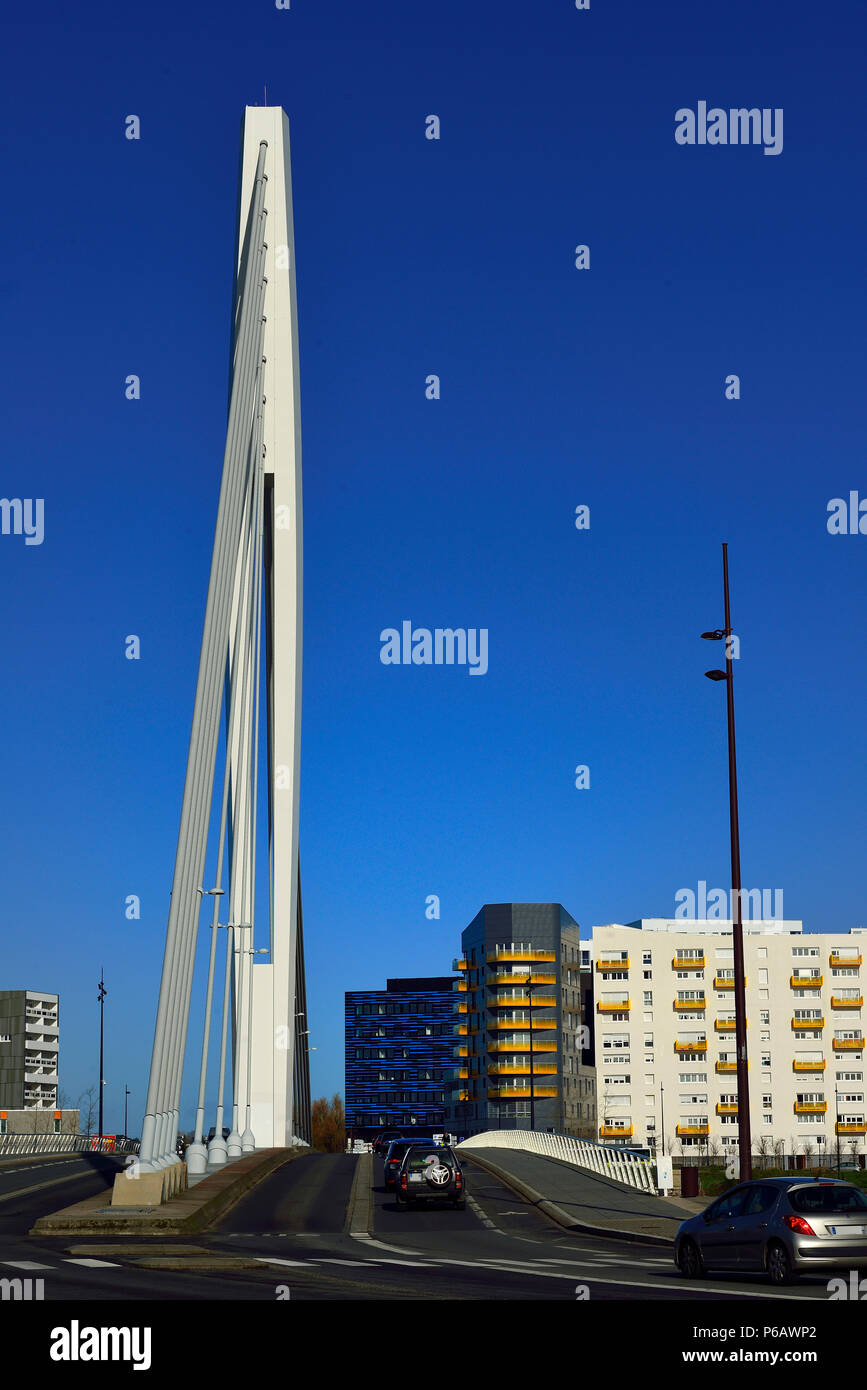 Europe France Eric Tabarly bridge spanning the Loire to Nantes Stock ...