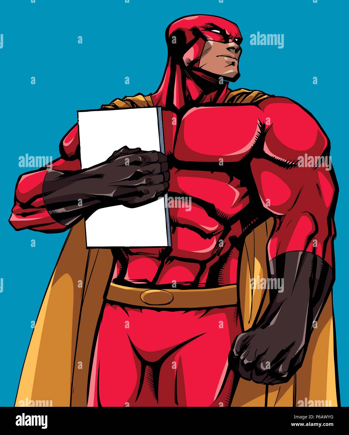 Super hero line vector Stock Vector Images - Alamy