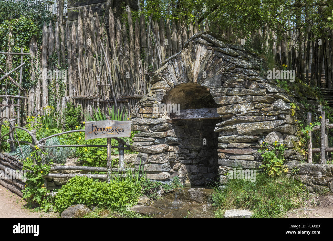 France, Vendee, les Epesses, Puy-du-Fou theme park, kitchen garden in ...